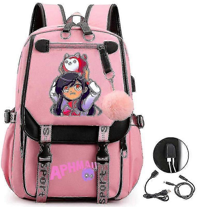 Aphmau Anime Backpack 3d Printed Cartoon Oxford Waterproof Full Ball ...