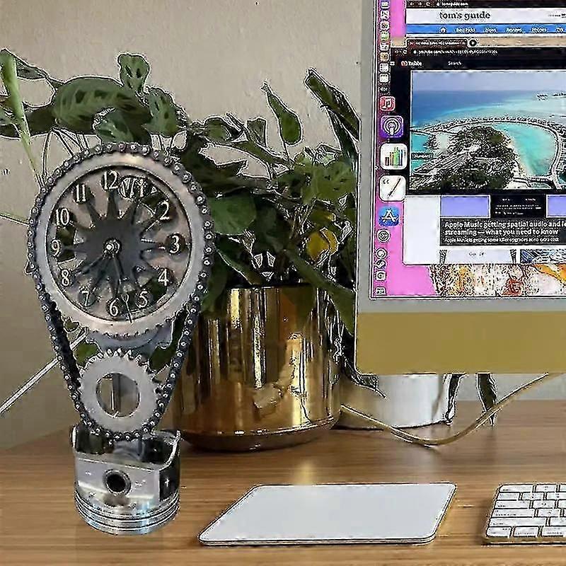 Personalized Chain Gear Clock Durable Crafts Decorative Model for ...