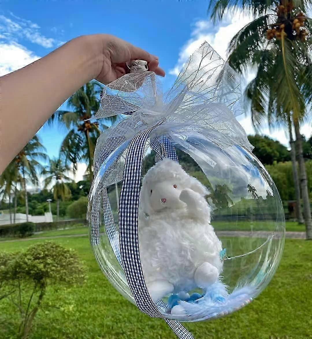 Large Clear Balloons for Stuffing , 10Pack 22inch Giant Pre Stretched ...