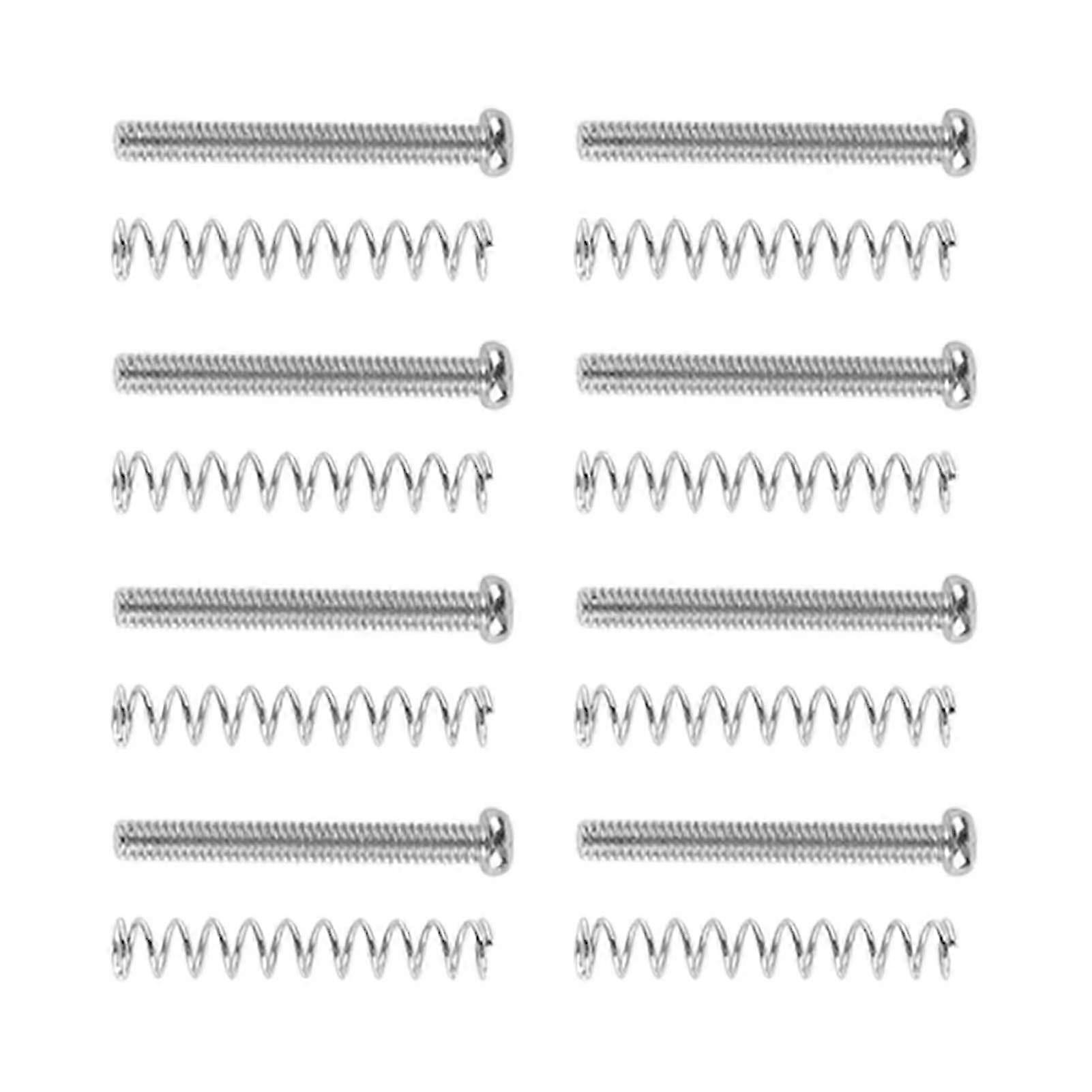 8 Set Guitar Pickup Screw Spring Iron Double Coil Pickup Frame Mounting ...