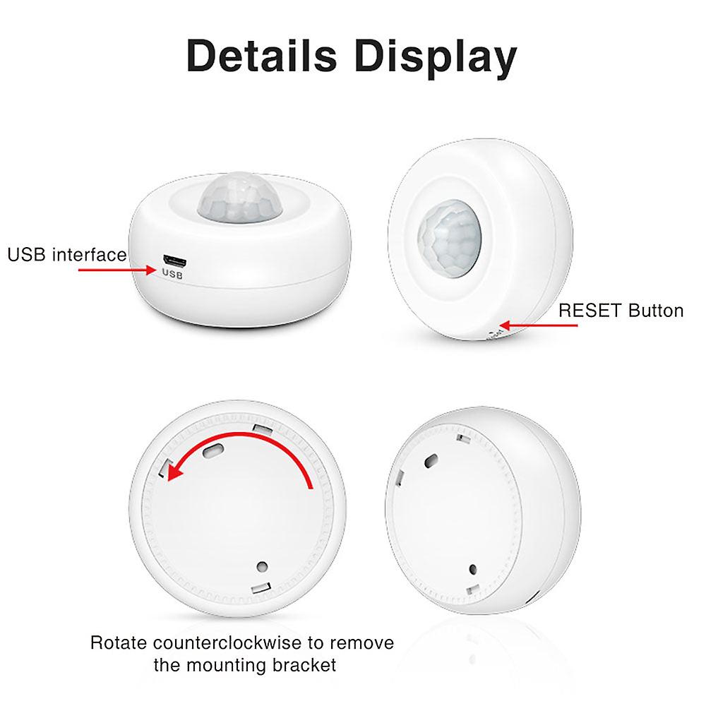 Tuya smart wifi pir motion detector sensor alarm infrared movement ...