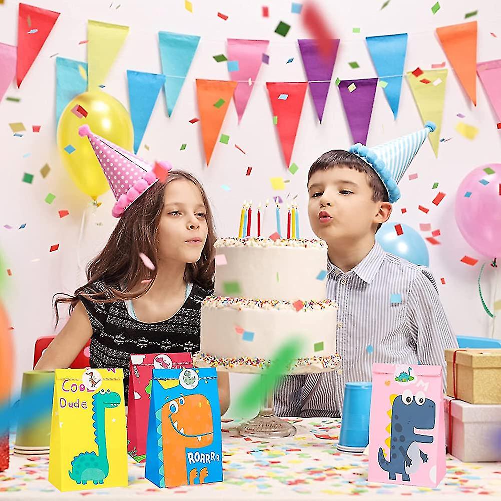 40 Pieces Of Colorful Gift Bags. Small Paper Bags With Stickers. Gift ...