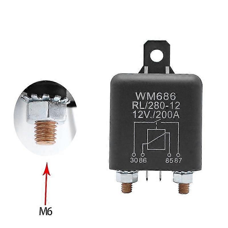 Battery Isolator Relay 12v 4-pin Wm686 Start Relay Car On/off Switch ...