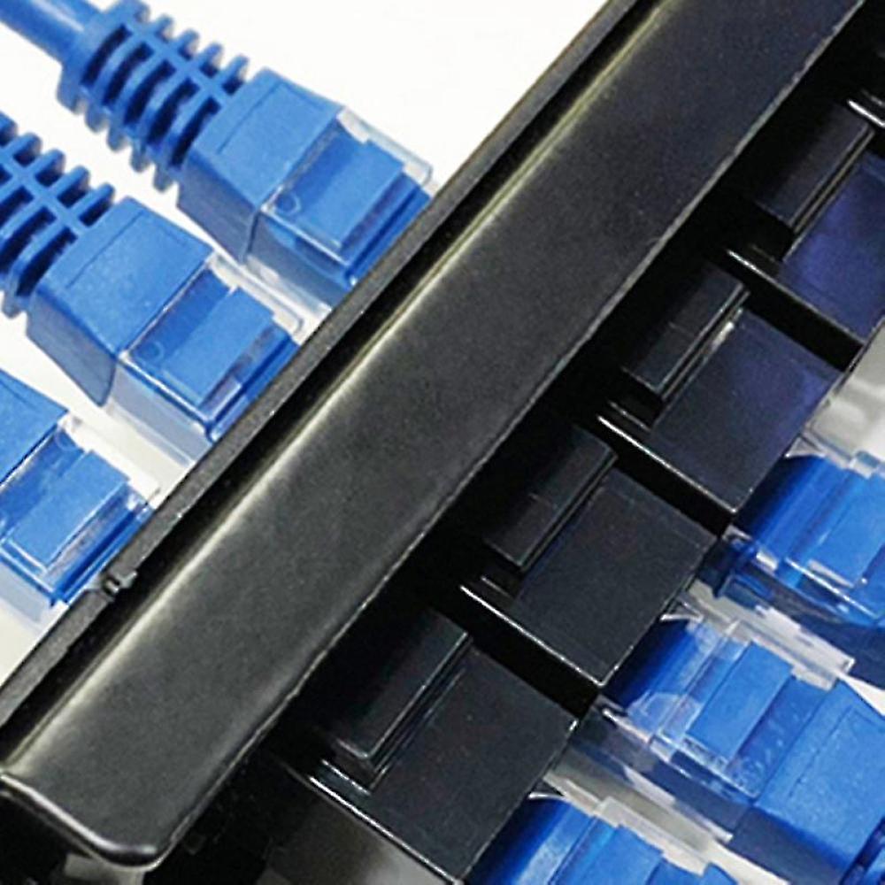 8 Port Straight-through Cat6 Patch Panel Rj45 Network Cable Adapter ...