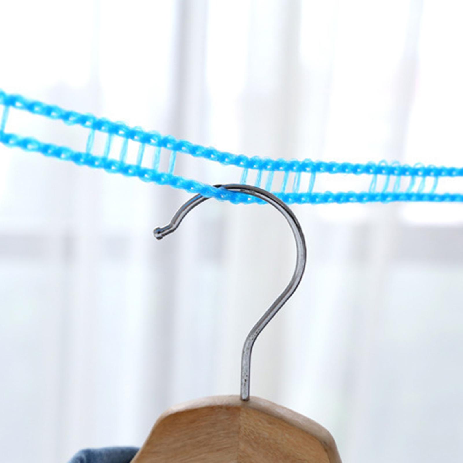 Clothes Drying Rope Wind Proof Easy to Apply Non-slip Fence-like Design ...