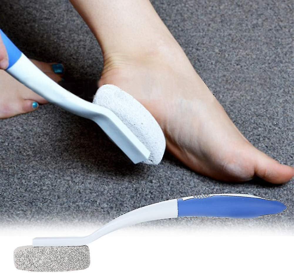 Pumice Stone With Long Handle, Foot File Callus Remover Foot Scrubber ...