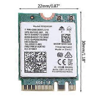 Dual Band 2.4g/5ghz Wifi Wlan For Intel 8265ngw Wireless-ac 8265 Ngff ...