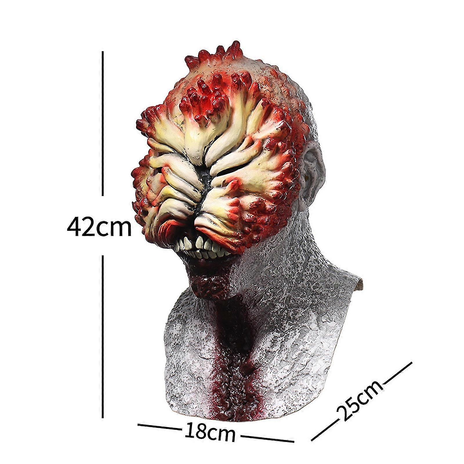 The Last Of Us Clickers Zombies Mask Cosplay Horror Skull Demon Bloody ...