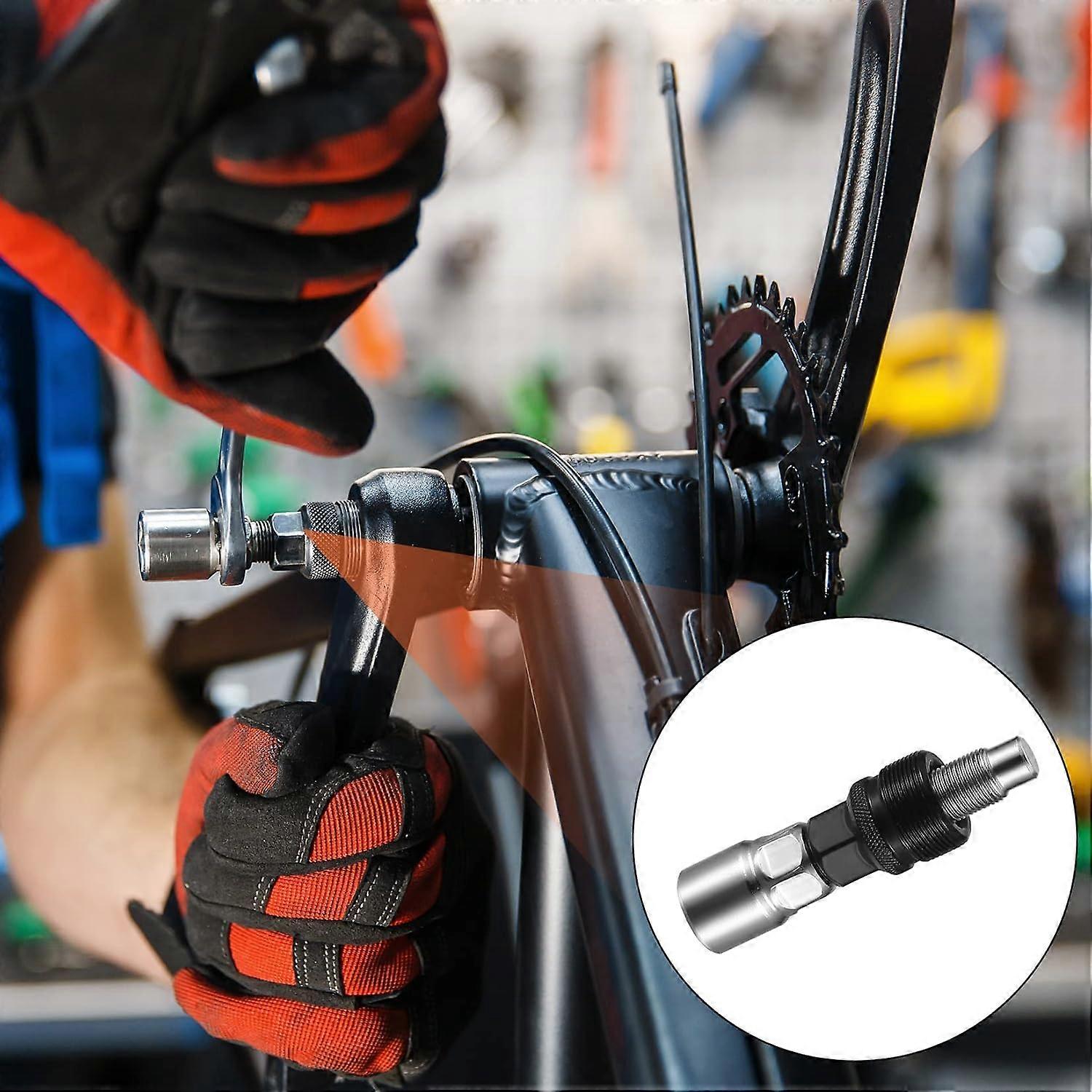 nice Bike Crank Extractor, Bicycle Repair Tool MTB Bottom Bracket Remover, with 16mm Wrench ...