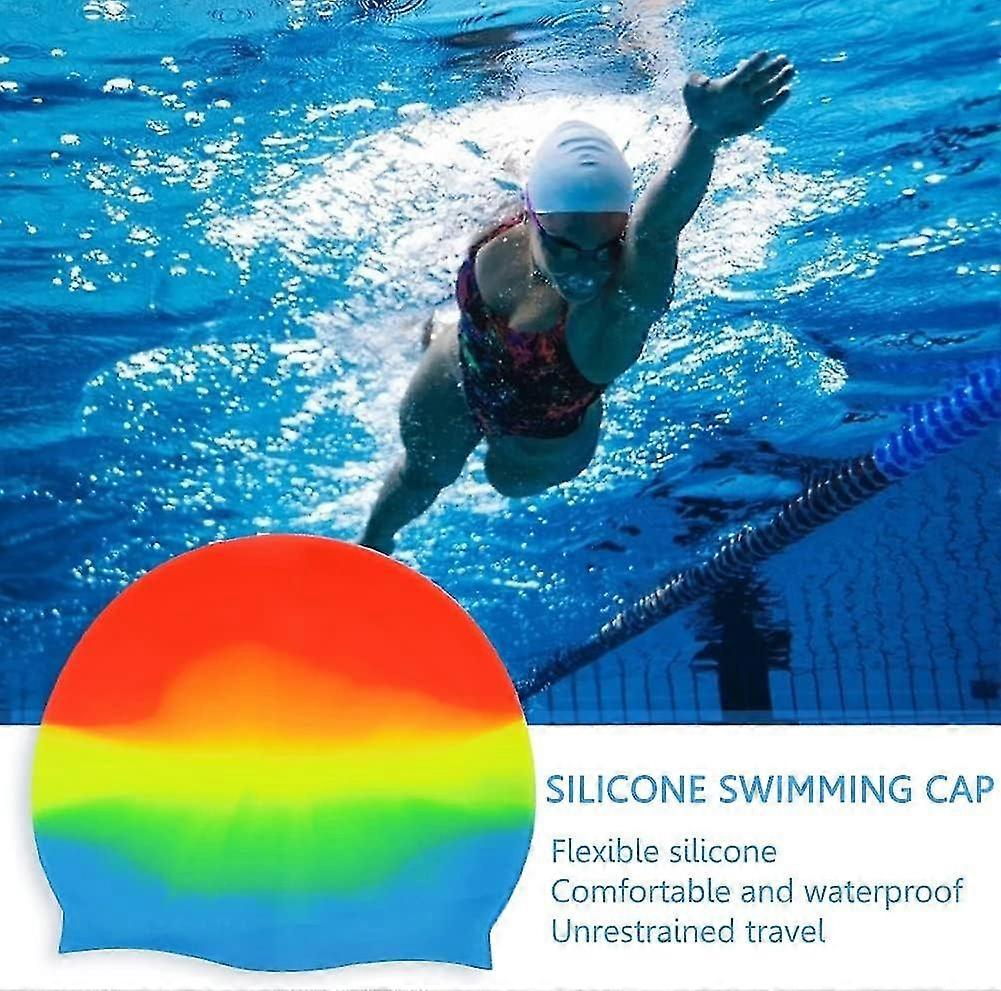 Kids Swimming Cap,kids Swimming Cap Silicone Swimming Cap Kids Swimming ...