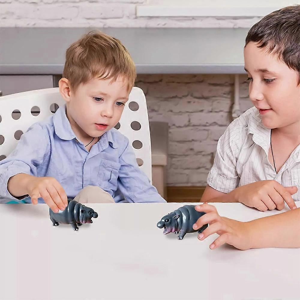 Moo Deng Toy ,Moo Deng Hippo,Bouncy Pork Pygmy Hippo Statue,Hippo Resin ...