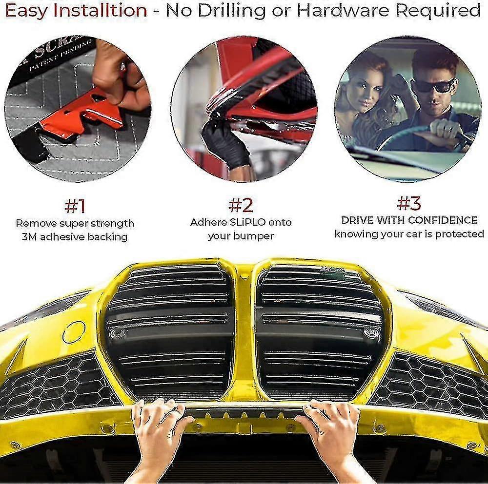 Sliplo Ultra Universal Front Bumper Scrape Guard Skid Plate Bumper ...