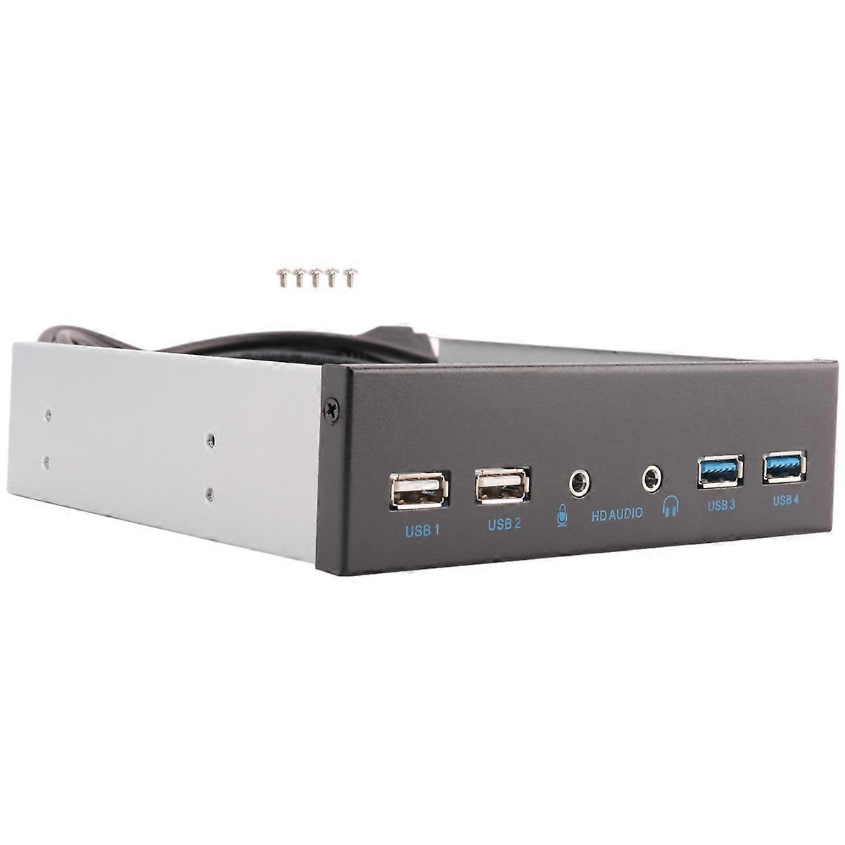 5.25 Inch Desktop PC Case Internal Front Panel USB Hub 2 Ports USB 3.0 ...