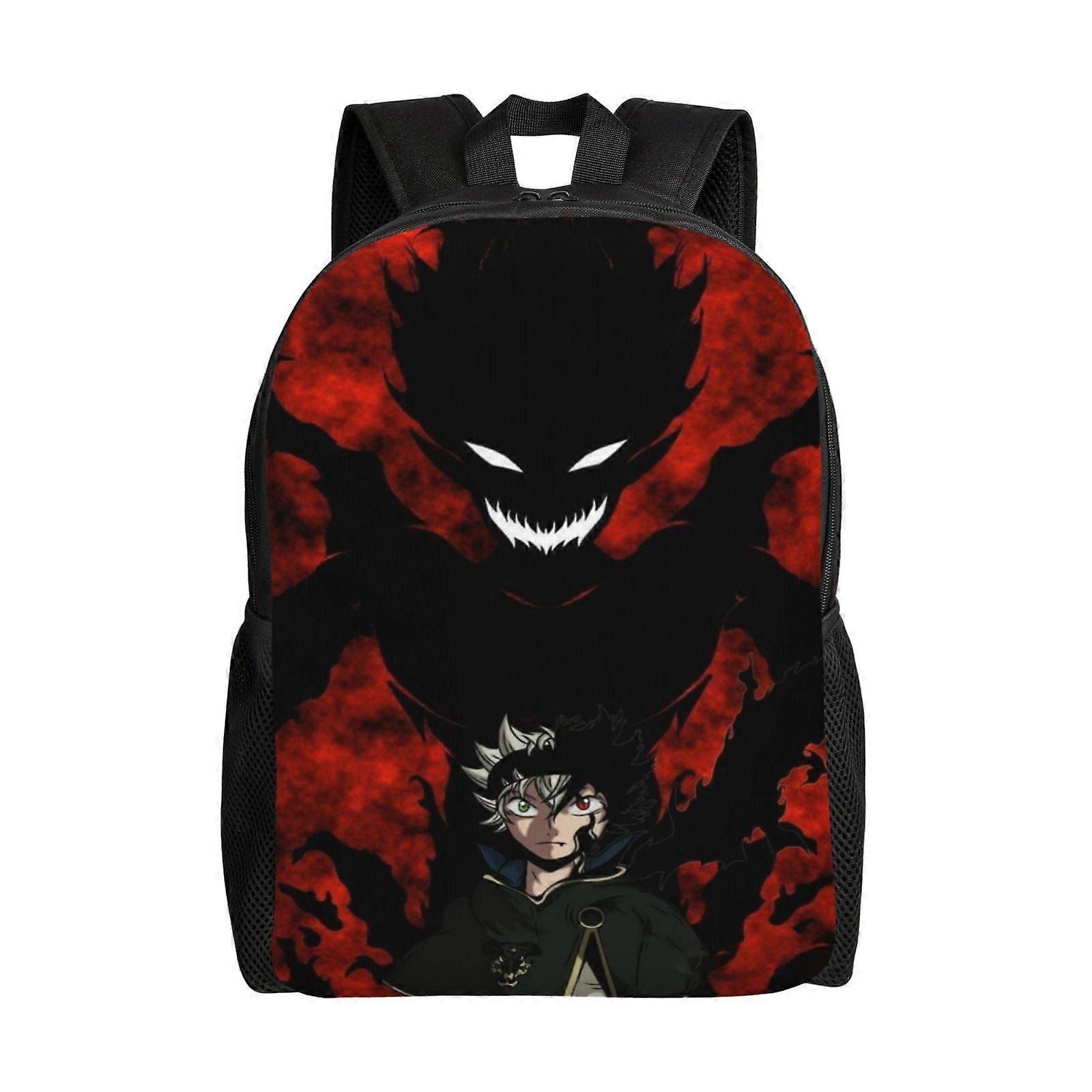 Black Clover Backpack Cute Anime Large Capacity Multifunction Backpacks ...
