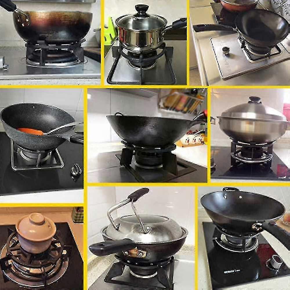 1pc Black Wok Stands Cast Iron Wok Pan Support Rack For Burners | Fruugo UK