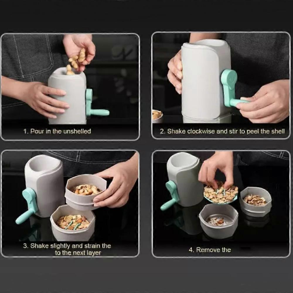 Automatic Peanut Sheller,Hand Crank Peanut Sheller Automatic | Fruugo UK