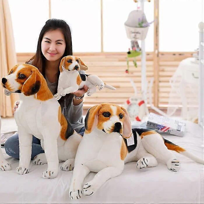 30-90cm Giant Beagle Dog Toy Realistic Stuffed Animals Dog Plush Toys ...
