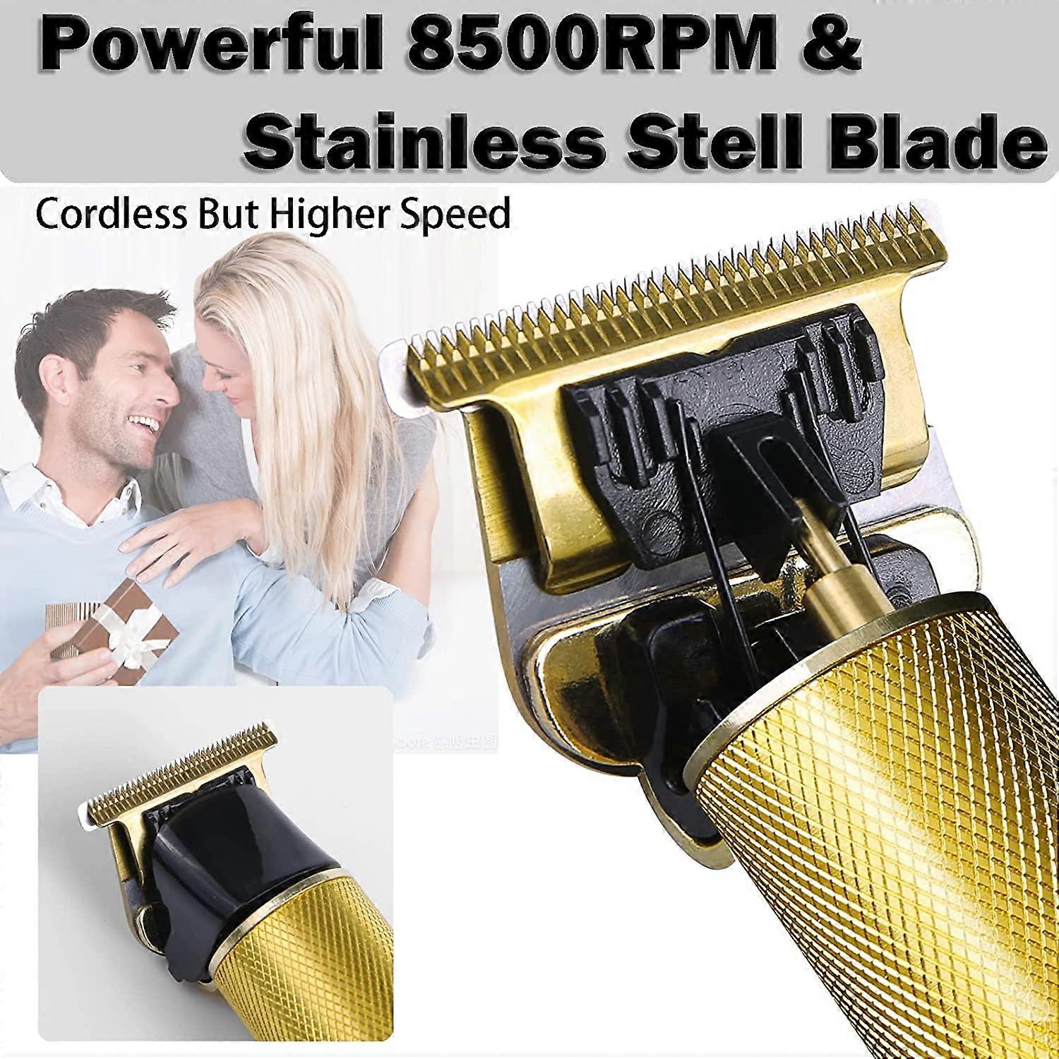 Dww-Tondeuse Cheveux Hommes, Afficheur LED Tondeuse Barbe Homme 6000 8500 tr/min, Rechargeables ...