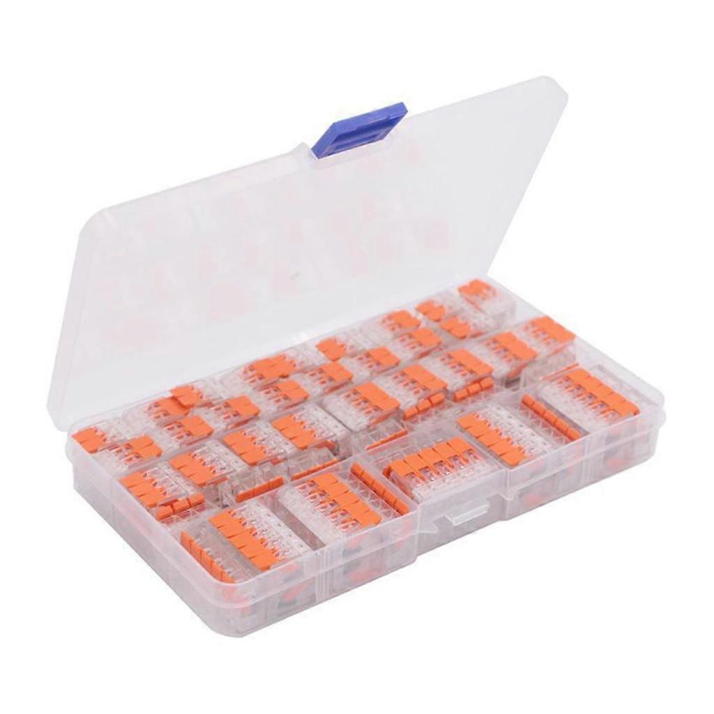 75Pcs Electrical Lever Wire Connectors 2 Port 3 Port 5 Port Electric ...