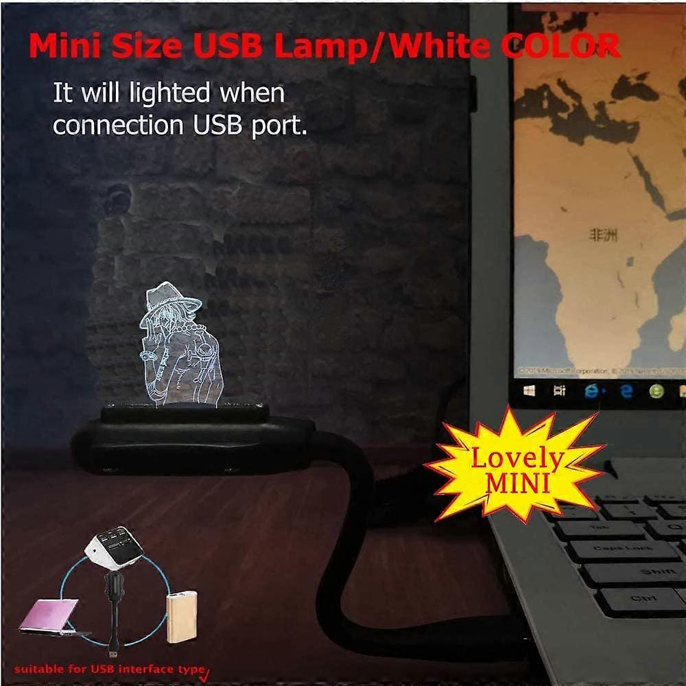 PortgasD Ace Night Light Anime Monkey D. Luffys Brother 3D LED Desk ...