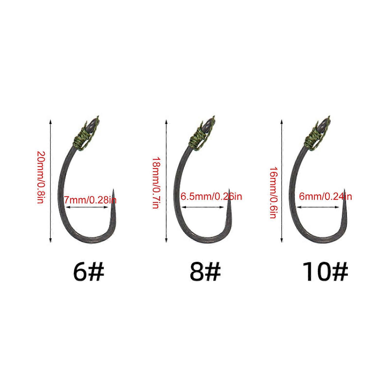 2Pack Carp Hair Rigs Kit PTFE Coating Boilies Rig Carp Line Leader for ...