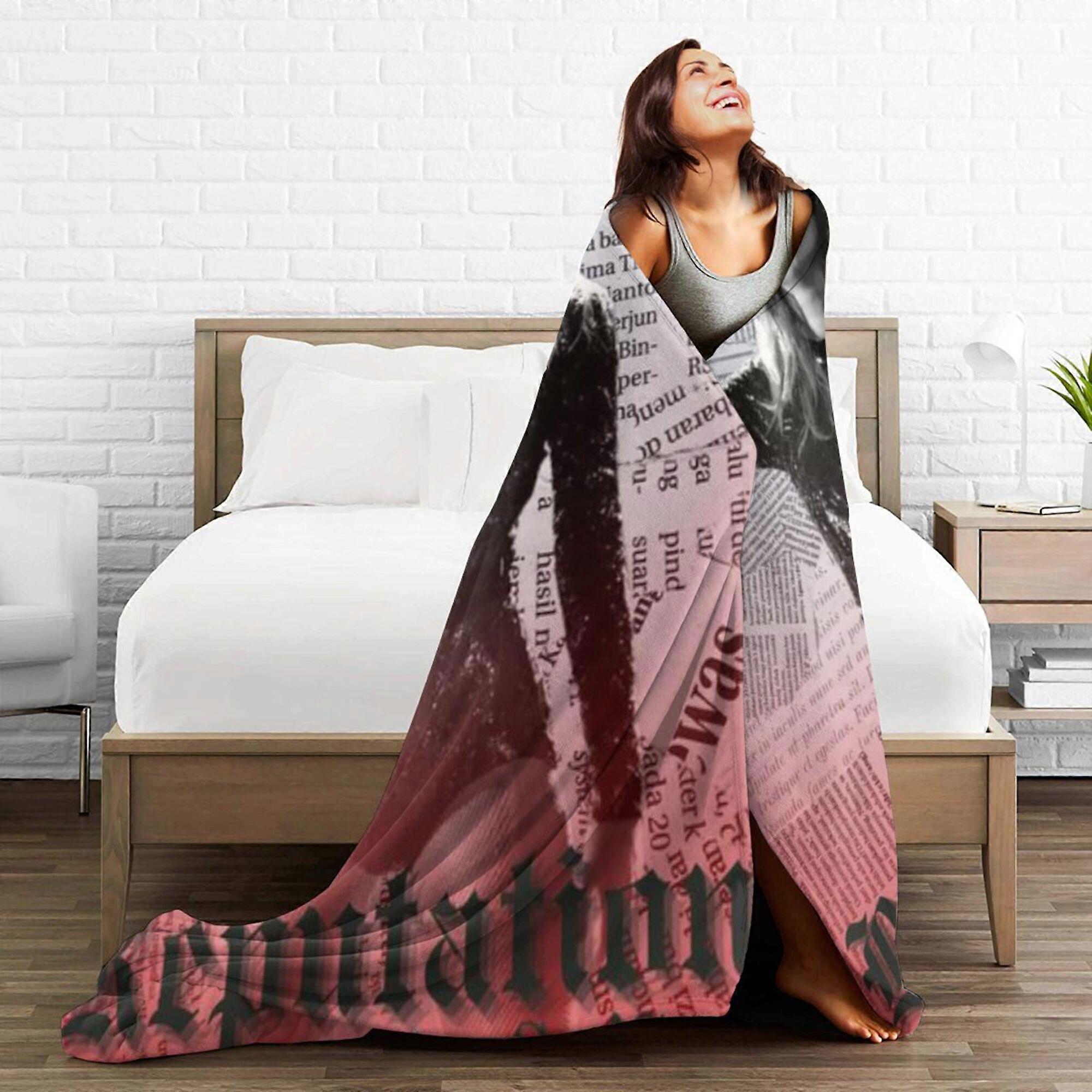 e1295 Singer Blanket, Music Lover Throw Blanket, Music Album Cover ...