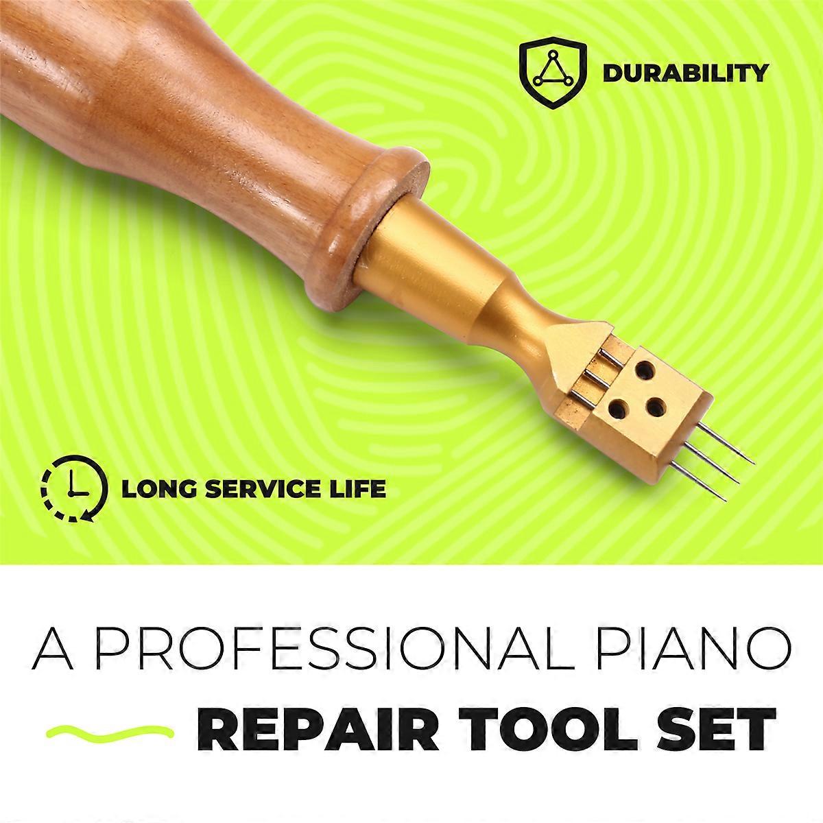 Piano Tuning Tool with Wood Handle Mallet Hammer Wrench Tuning Lever ...