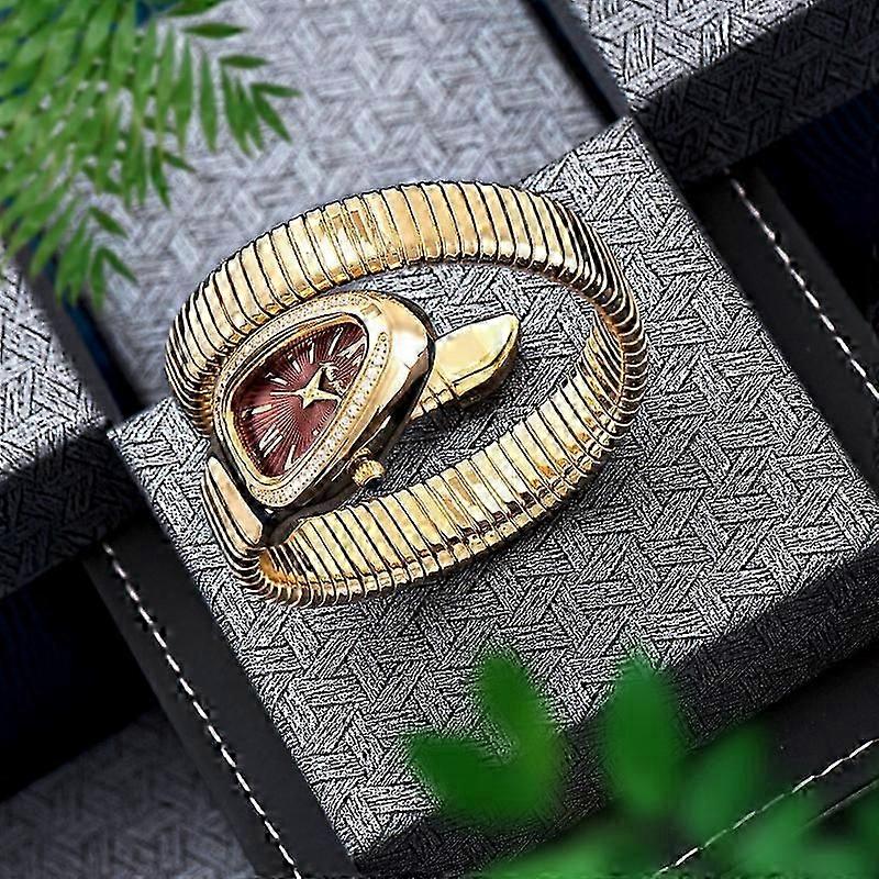 MISSFOX Women's Watches Snake Shape Luxury Wrist Watch For Women Steel ...
