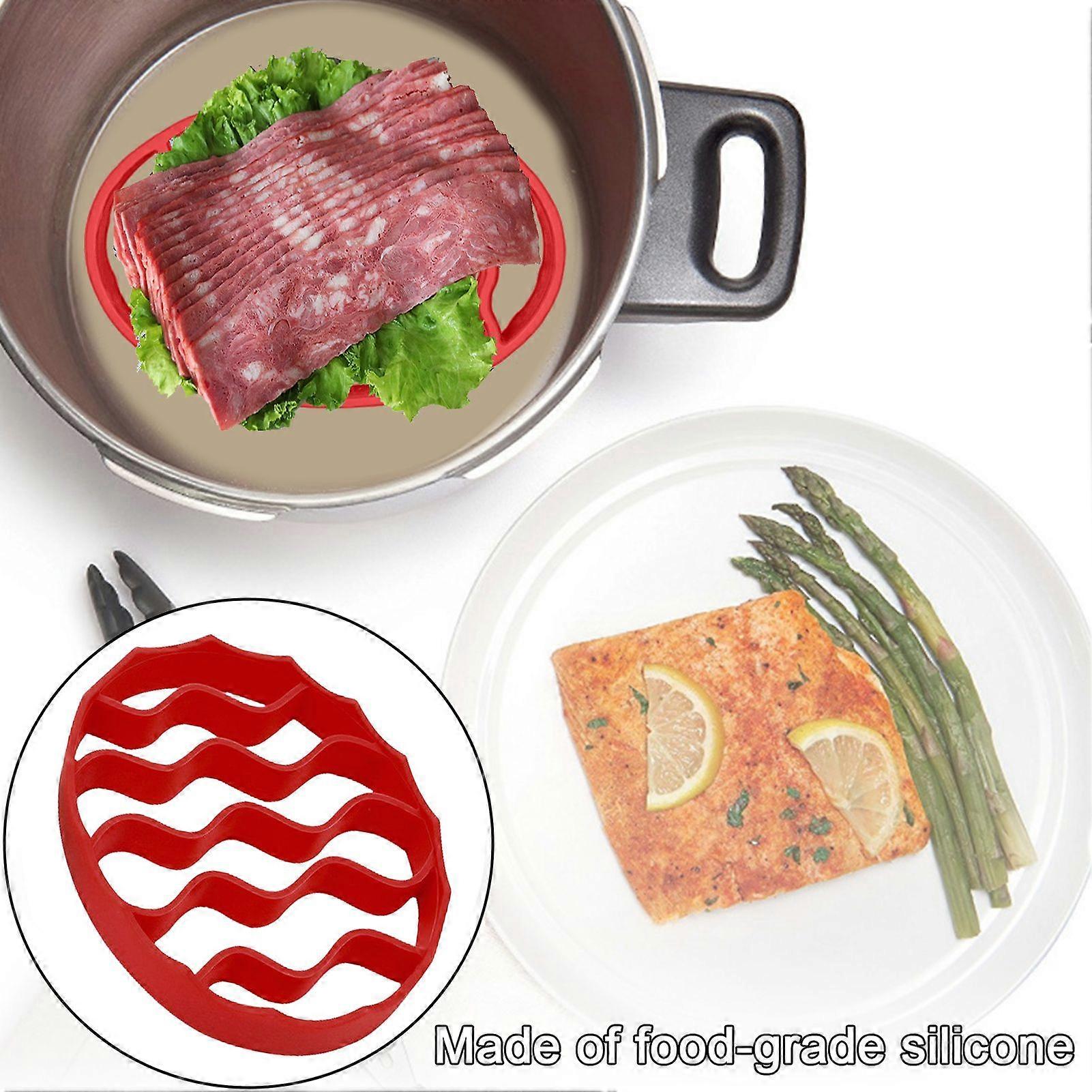 Oval Silicone Roast Rack Pot Stand Multipurpose Cooking Rack for Stoves ...