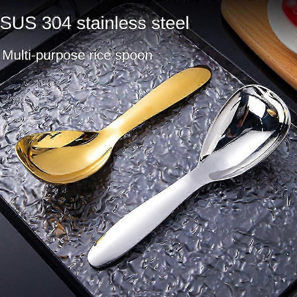 304 Stainless Steel Rice Spoon Japanese Rice Scoop Heat Insulation ...
