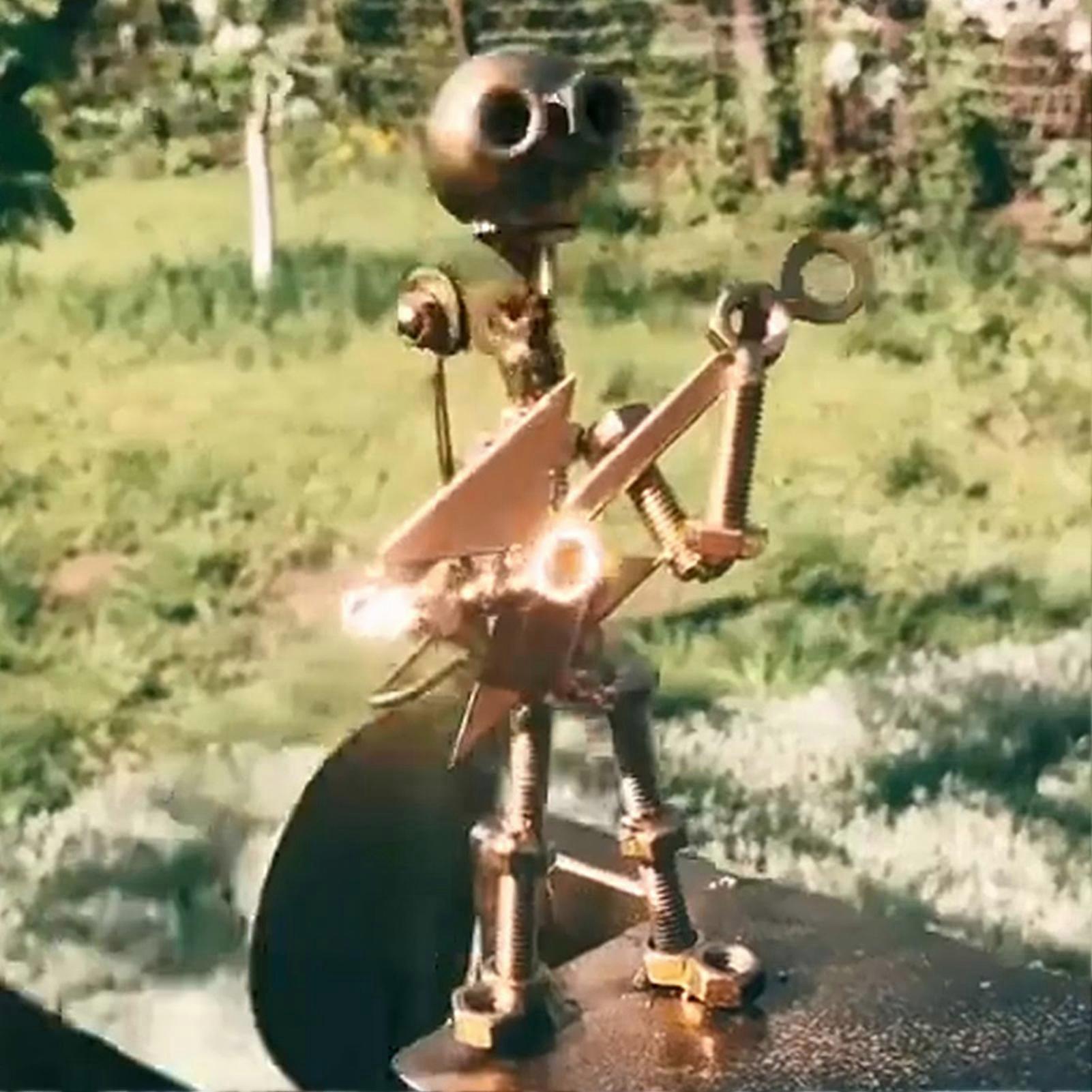 Metallic Drummer Guitar Windmill, Rock Band Figurine Spinner Windmill ...