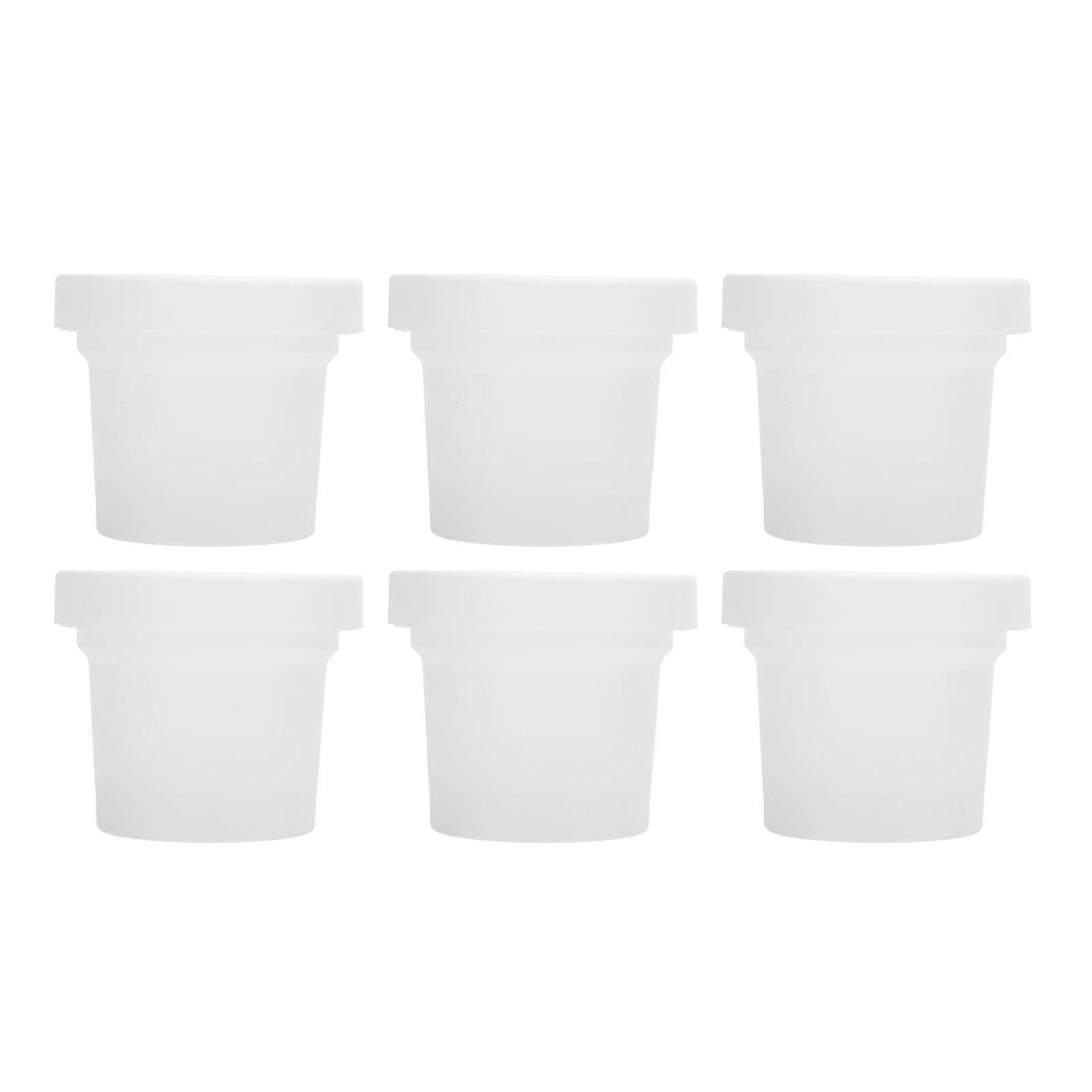 10pcs Dessert Cups with Lids High Temperature Resistant PP Plastic ...