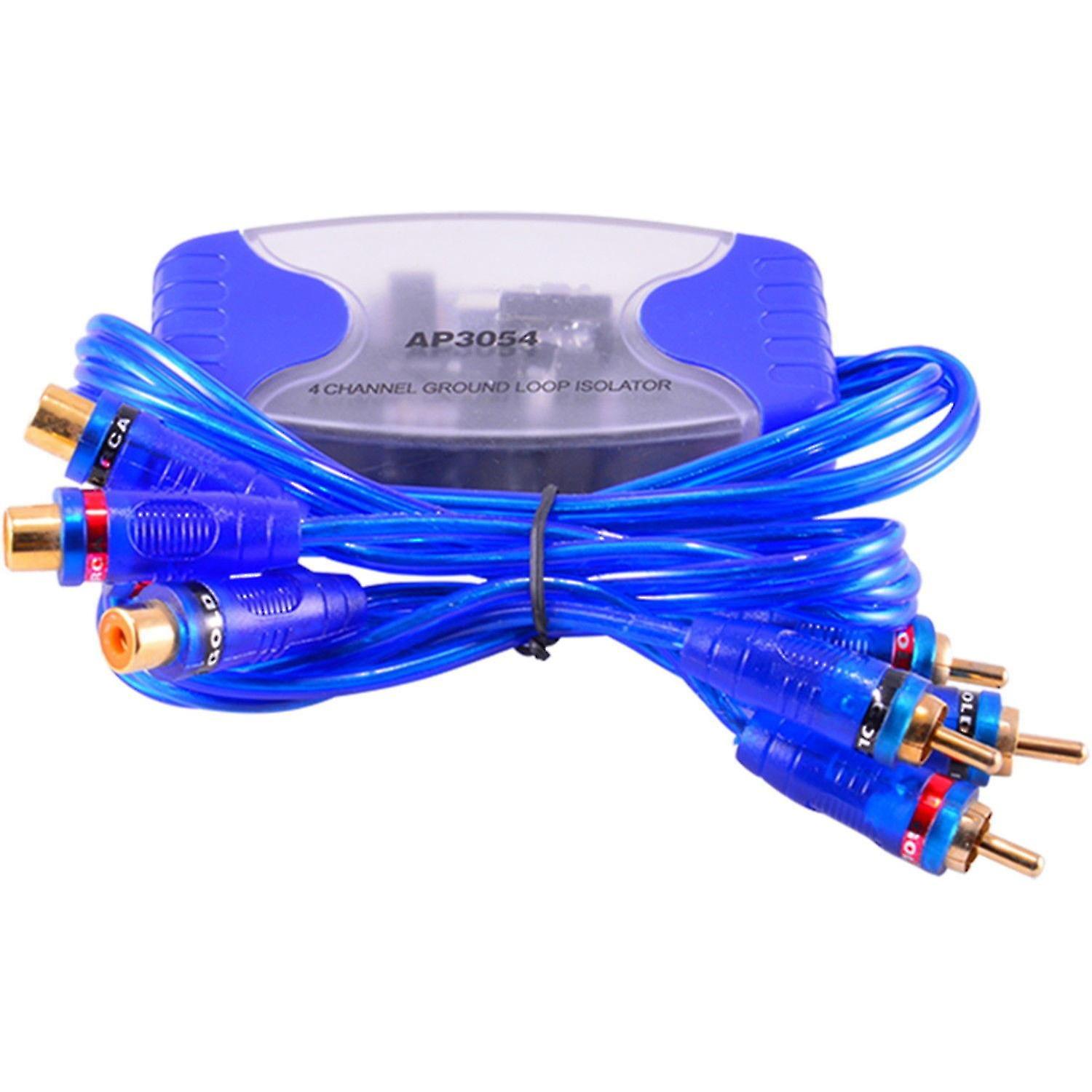 New 4 Channel Rca Audio Noise Filter Suppressor Ground Loop Isolator ...