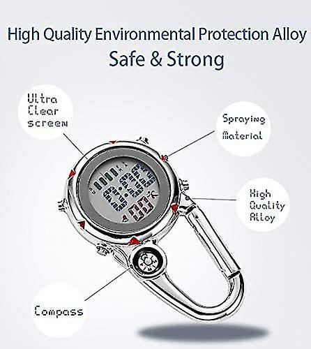 Multifunctional Quartz Watch Luminous Face Fob Digital Watch With ...