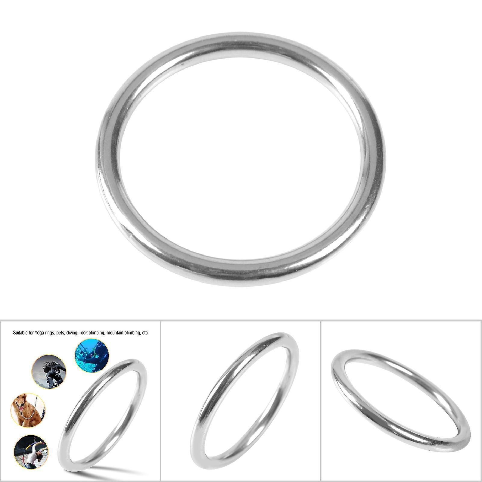 10pcs Welded O Ring 304 Stainless Steel Boat Marine Welded Ring O Round ...