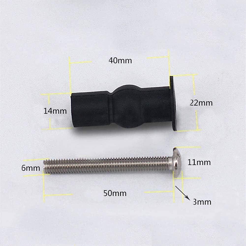 2 Pairs Rubber Expansion Bolts, 304 Stainless Steel Toilet Fixing ...