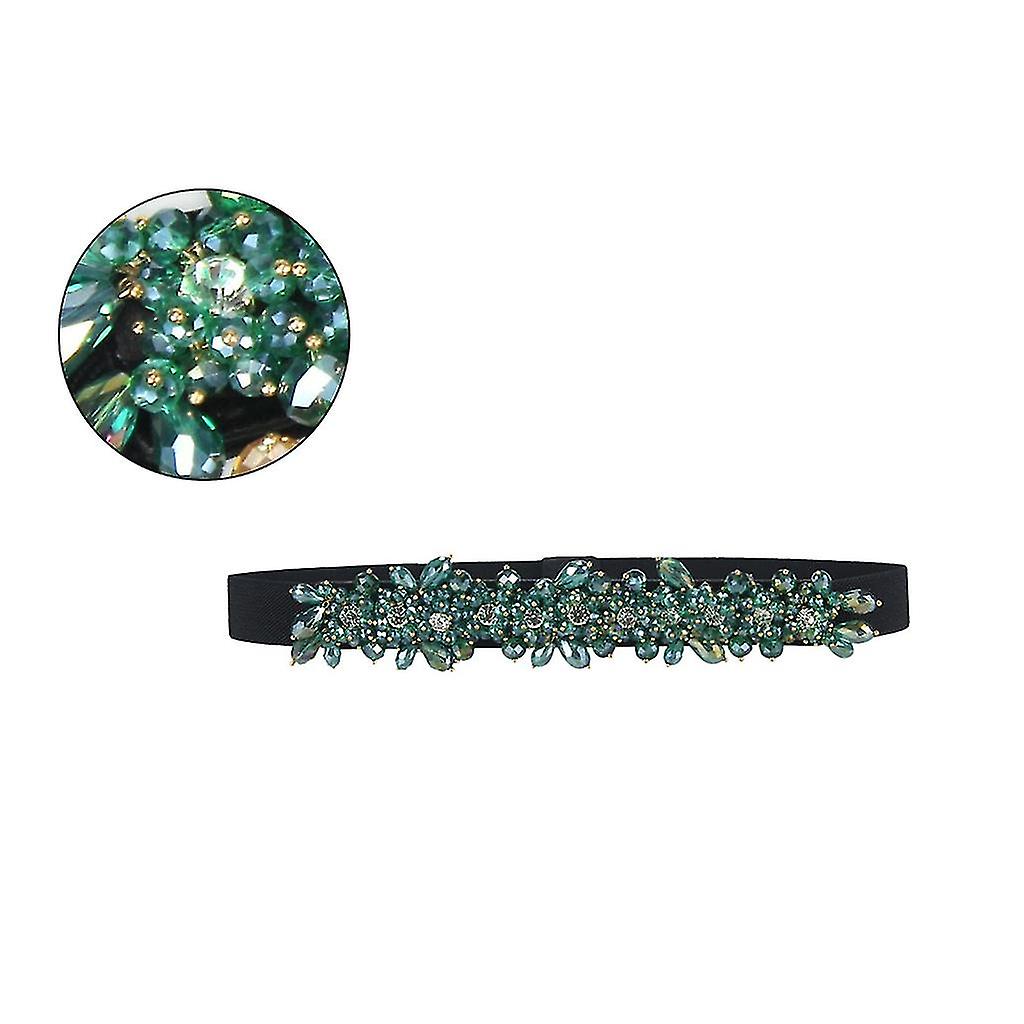 Sparkly Rhinestone Belt Elastic Corset Belt Crystal Belt For Evening ...