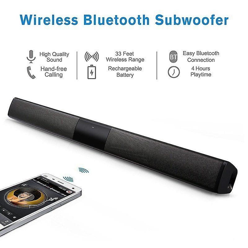 20W TV Soundbar Bluetooth Speaker FM Radio Home Theater System Portable ...