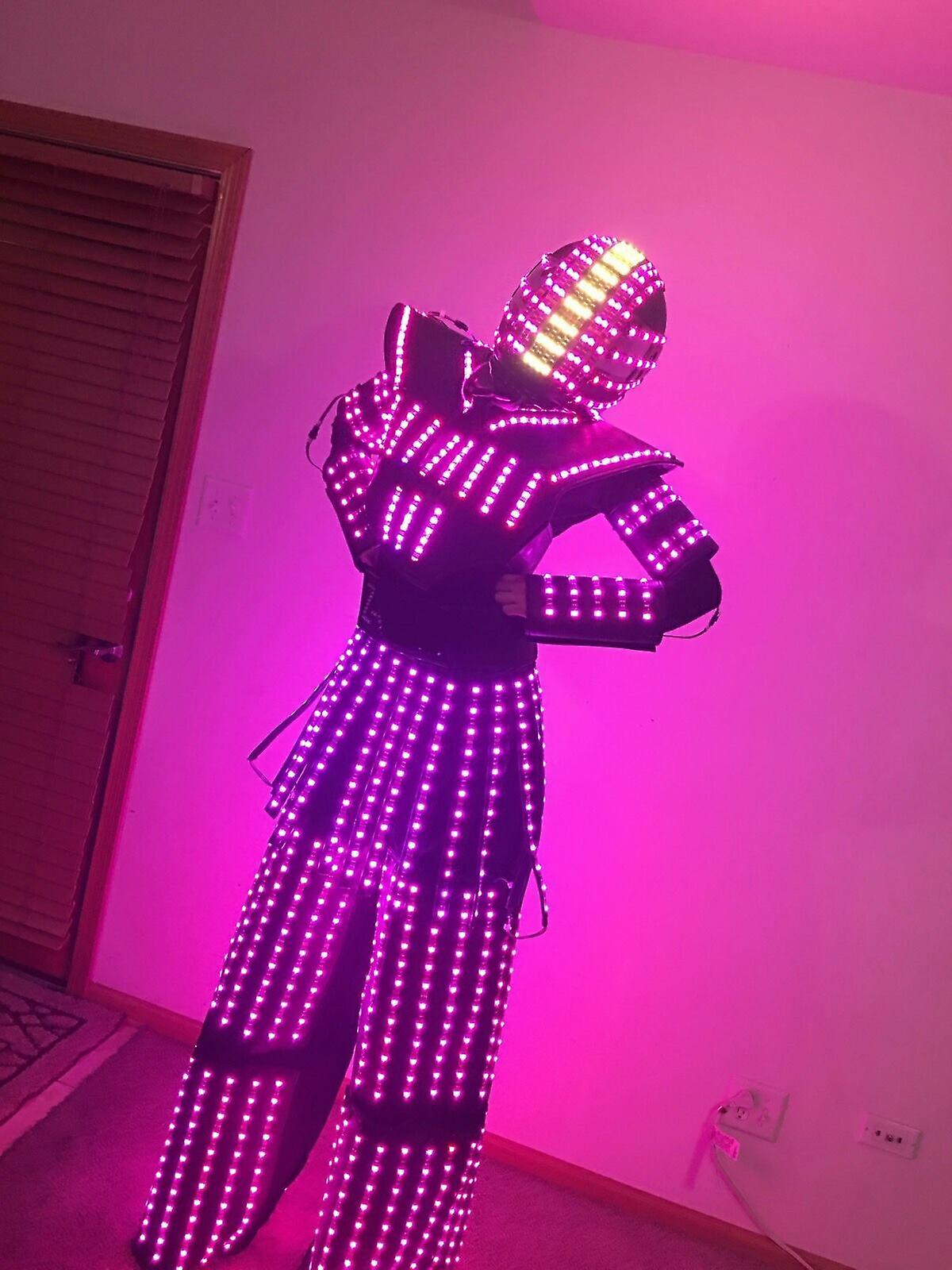 Female Glow Led Robot Costume Robots Suit Dj Traje Party Show Dance ...