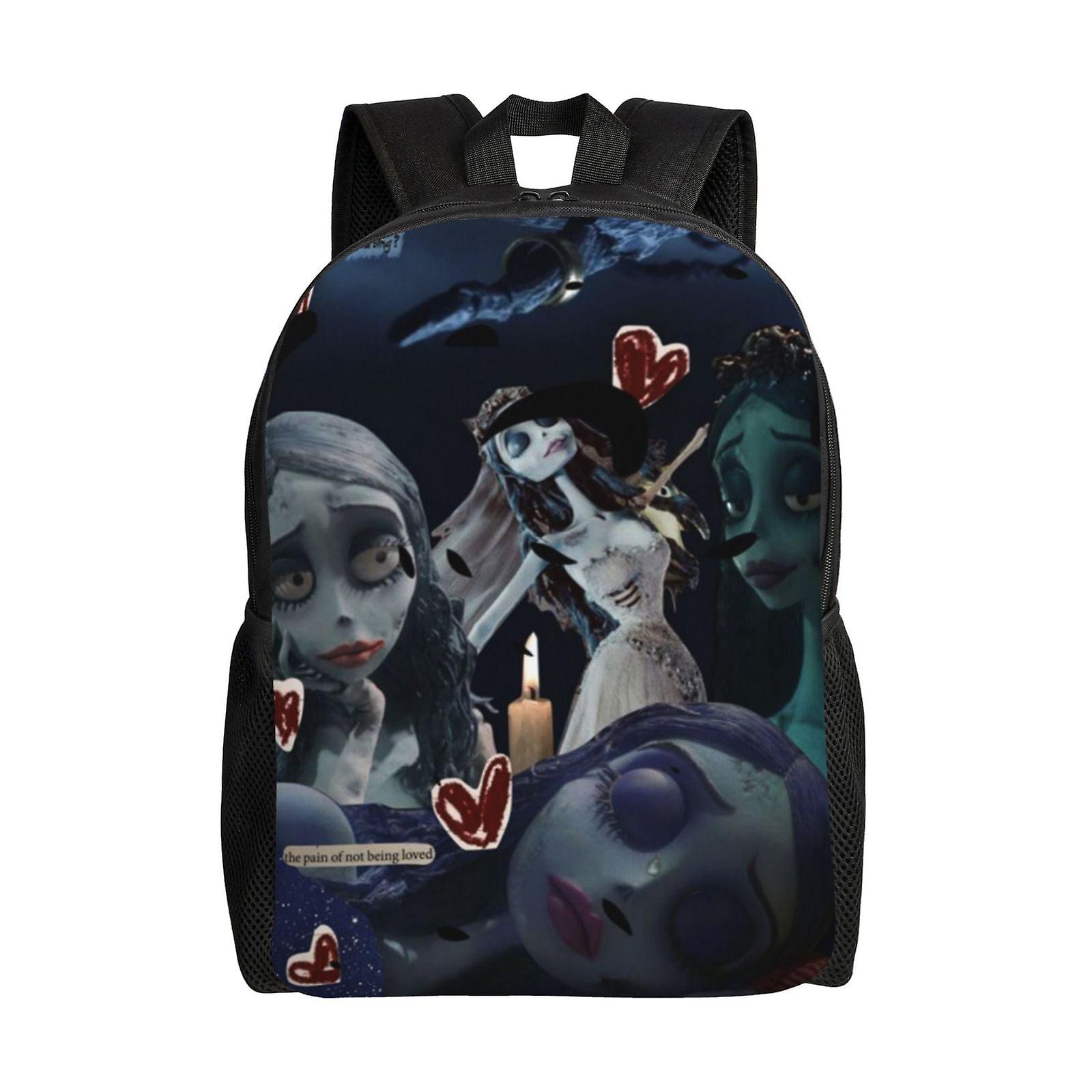 Corpse Bride Emily Victor Unisex Backpack Laptop School Bag College ...