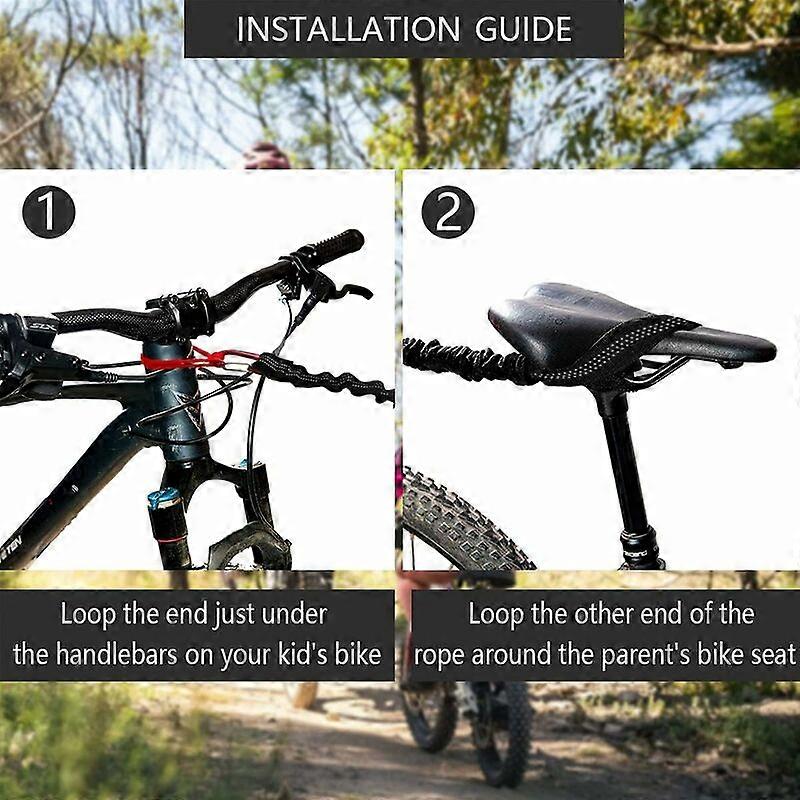 Children's Mountain Bike Tow Rope Elastic Rope for Children, Parent ...