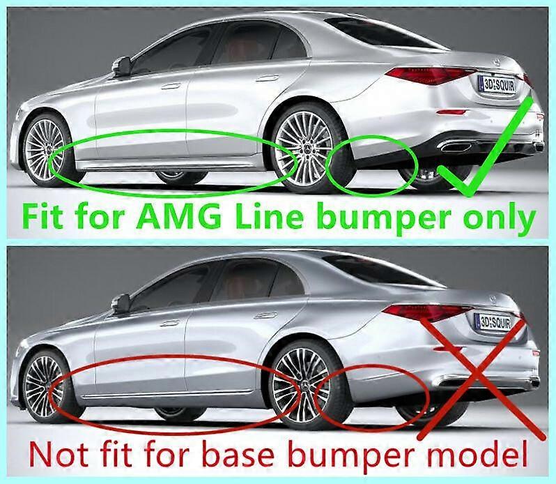 Genuine Splash Guards Mud Flaps For 2021-2024 Mercedes Benz S Class AMG ...