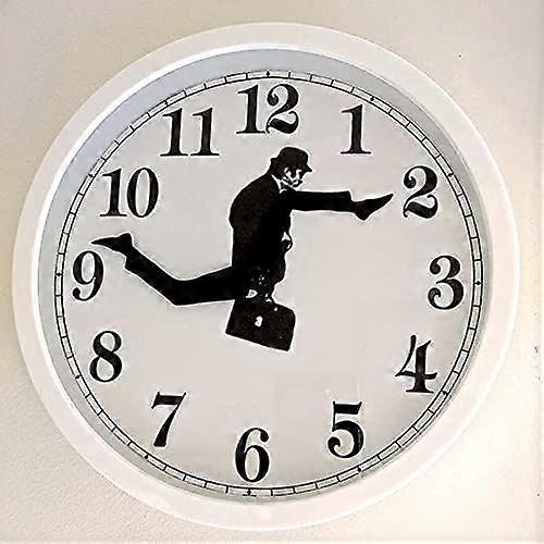 Inspiration Silly Walk Wall Clock Funny Modern Silent Wall Clock ...