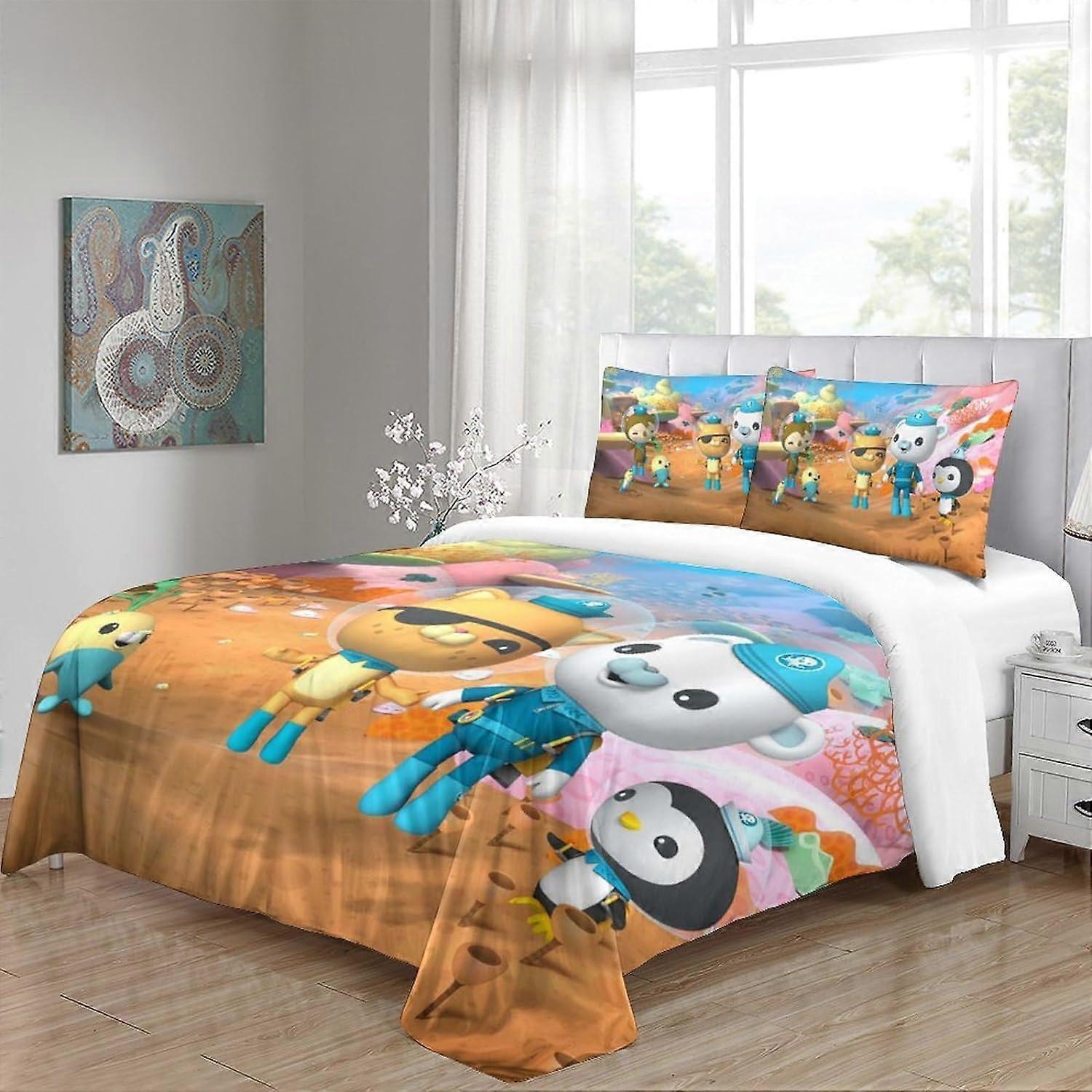 The Octonauts Bedding Set Cartoon Duvet Cover 3D Printed Bedding Set ...