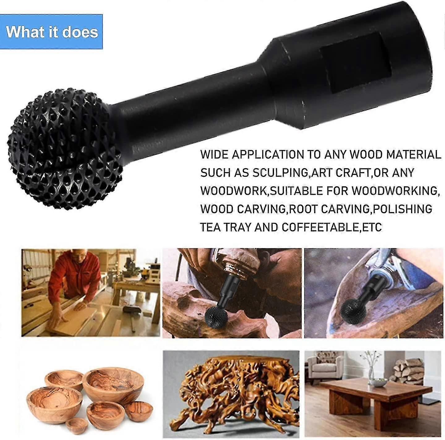Carve The Spherical Milling Cutter, 25mm Wood Shaper Ball For 115/125 ...