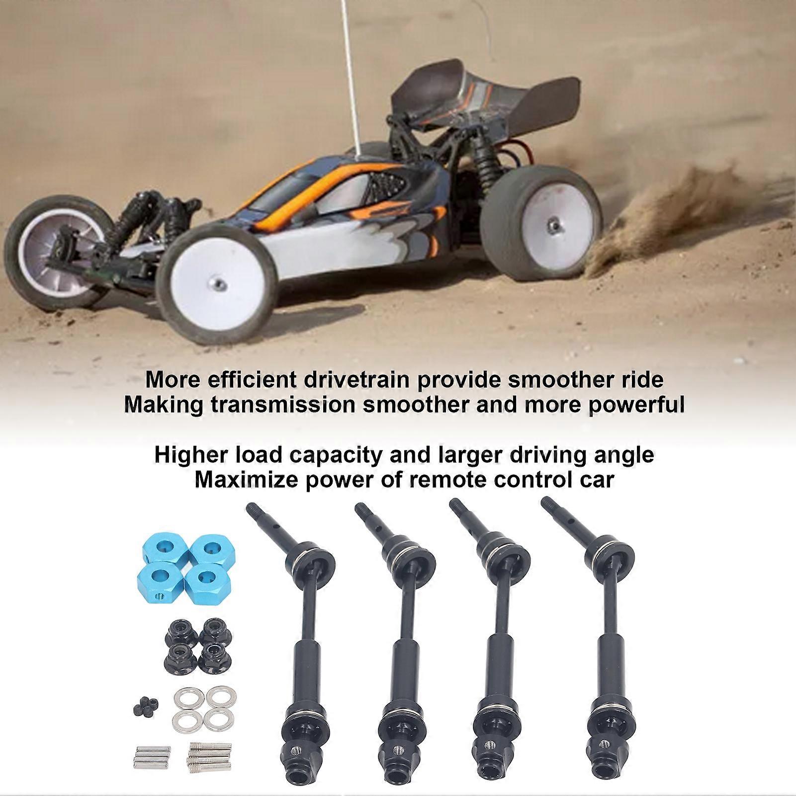 4Pcs RC Car Drive Shaft Set Front Rear Universal Axles for Traxxas 4X4 ...