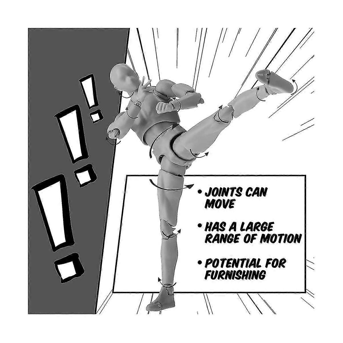 4 Sets Drawing Body Artists Pvc Figure Model Drawing Models Drawing ...