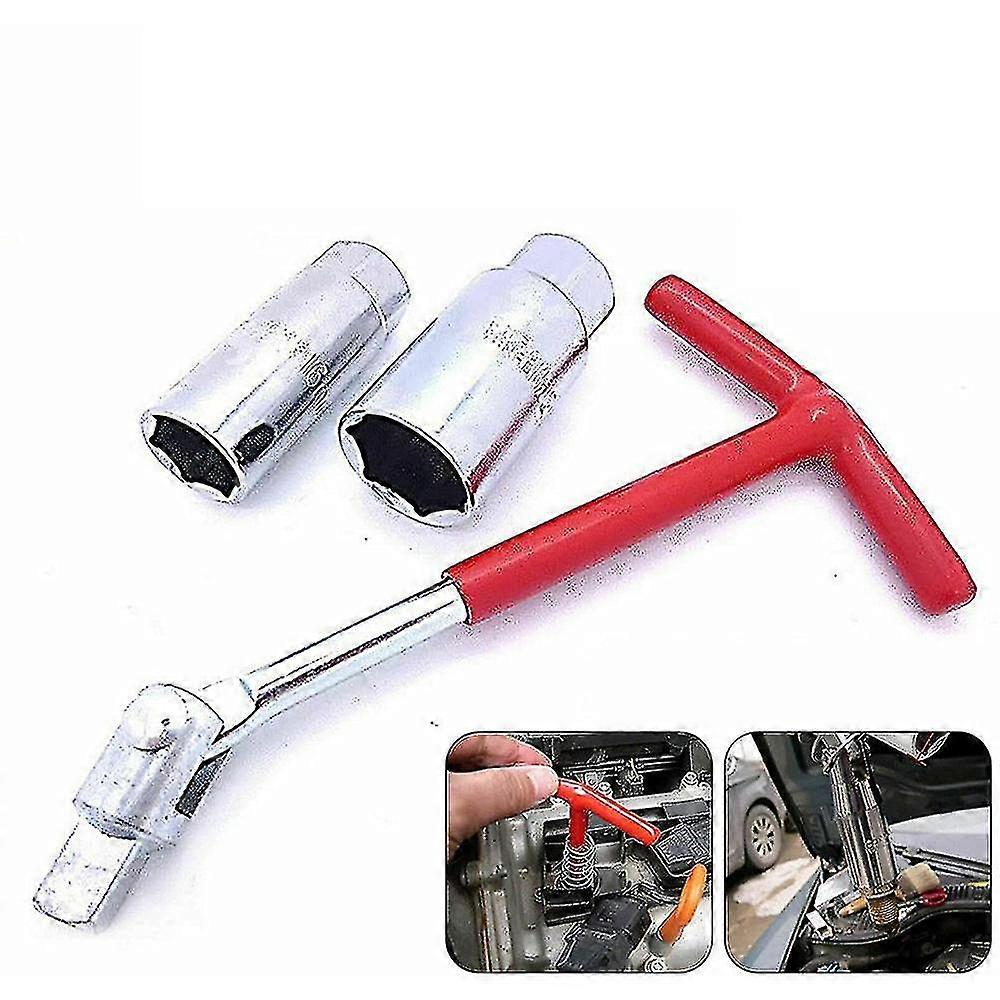 Spark Plug Socket Wrench Set T-handle Stainless Steel Silicone Spark ...