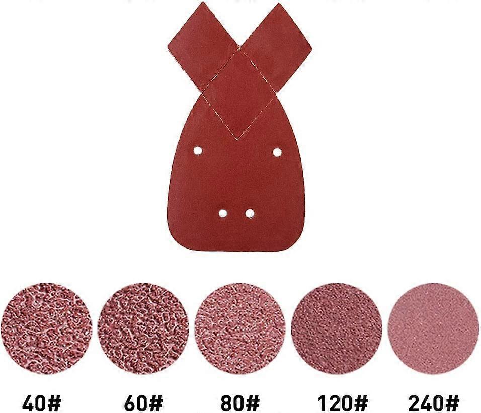 50 Sheets Sandpaper Sandpaper, 40/60/ 80/120/ 240 Grit, for Black and ...