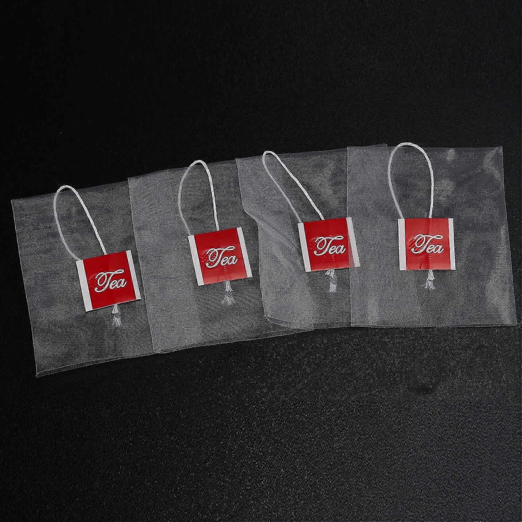 1000pcs5.5 X 7cm Pyramid Tea Bag Filter Nylon Tea Bag Single String ...